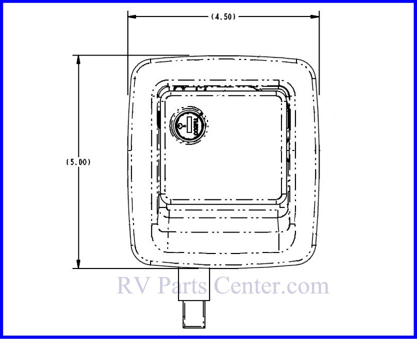 12054-37 TriMark Compartment Door Lock