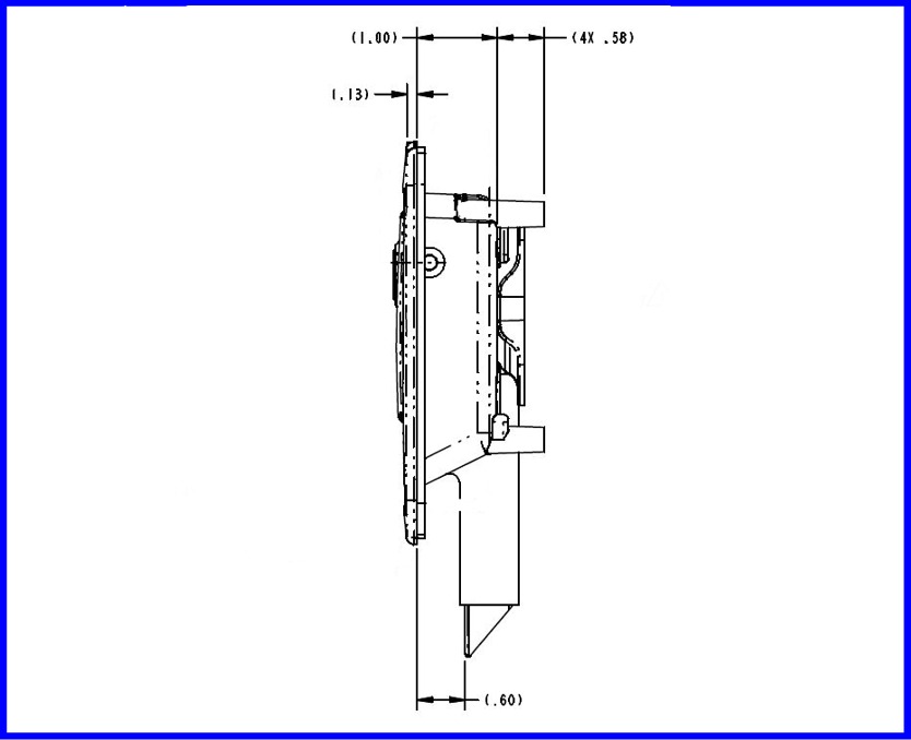 12054-37 TriMark Compartment Door Lock
