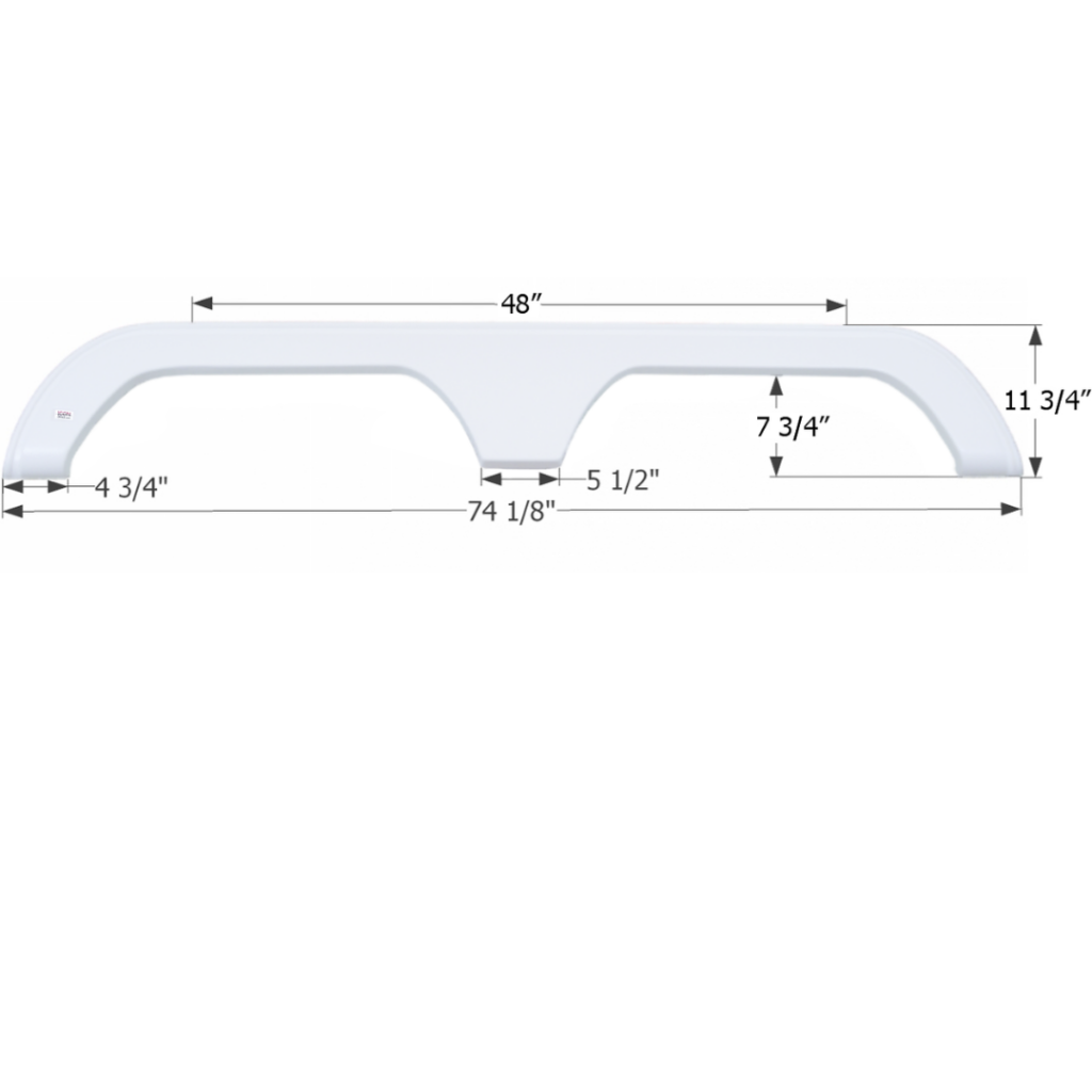 Icon FS789 Thor 5th Wheel Travel Trailer Fender Skirt 74-1/8″